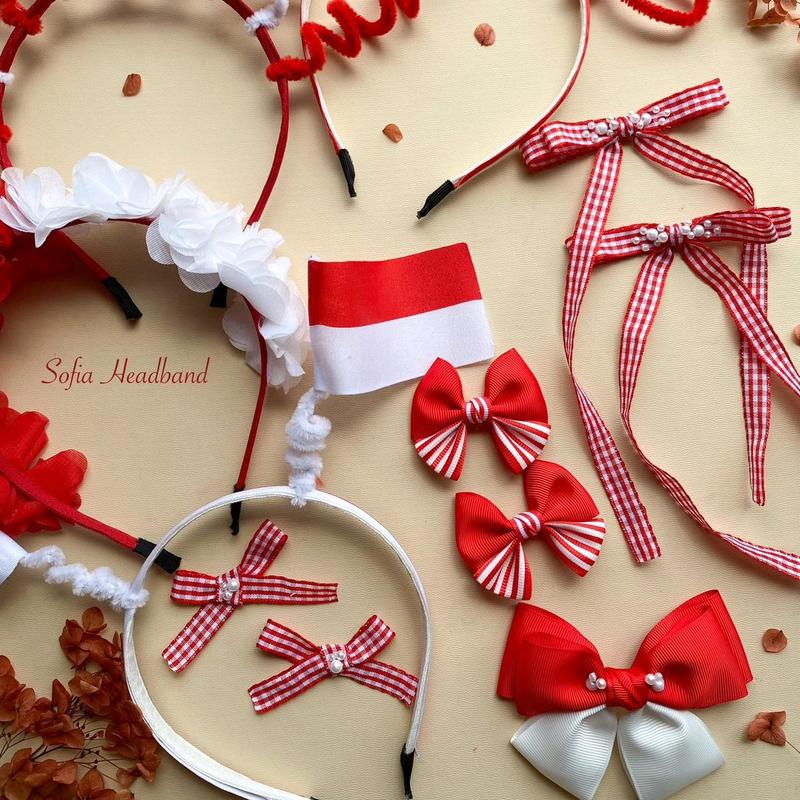 Sofia Headband - Bando 17 Agustus headband 17 an pita merah putih ...