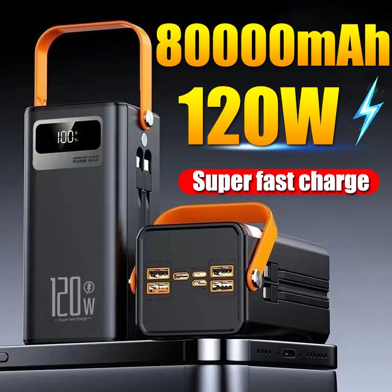 【120W fast charging】PowerBank 80000mAh Smart Digital Display - TikTok ...