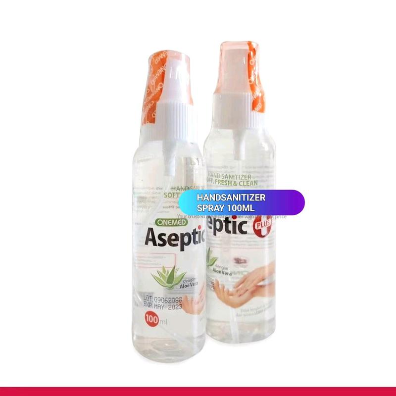Aseptic PLUS Spray 100ml Handsanitizer Hand Sanitizer Desinfektan ...