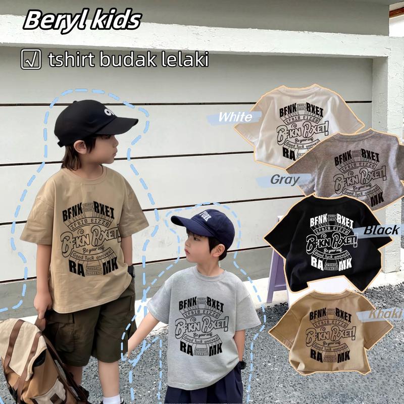 【Beryl kids】Boys' Short-sleeved Summer tshirt budak lelaki New - TikTok ...