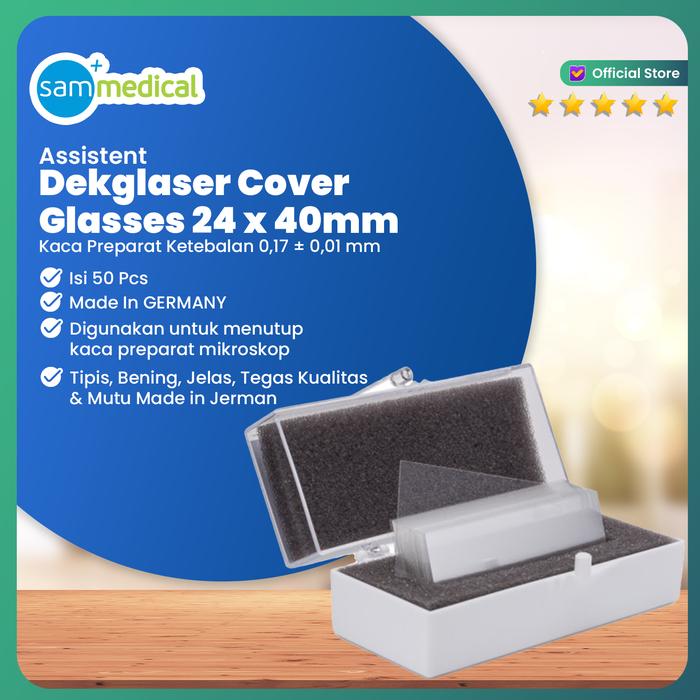 Jual Assistent Deckglas Coverglass Box 24 x 40 mm of @50 pcs - Kota ...