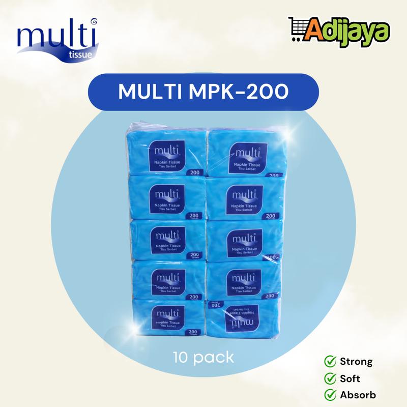 Tissue Multi Pop Up Napkin Tisu Higienic 2ply - Multi MPK-200MU - Shop ...