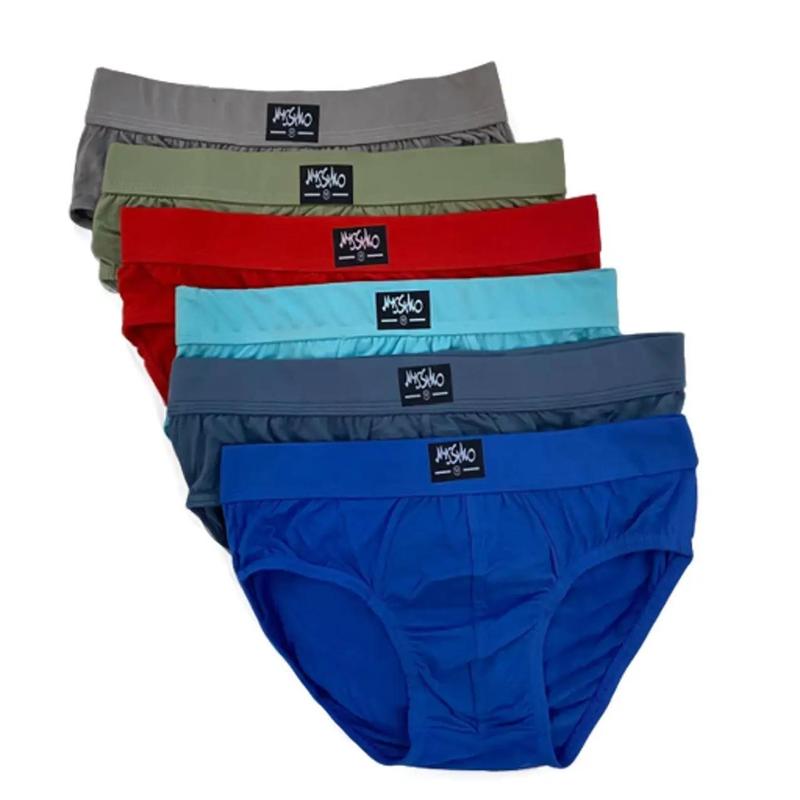 6/12PCS HIGH QUALITY BRIEF FOR MEN PLAIN COTTON Mens Lingeri - TikTok ...
