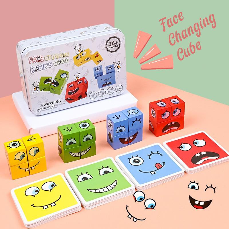 Face-Changing Puzzle Game Toy educational Magic Cube 72pc Cards - TikTok Shop Malaysia