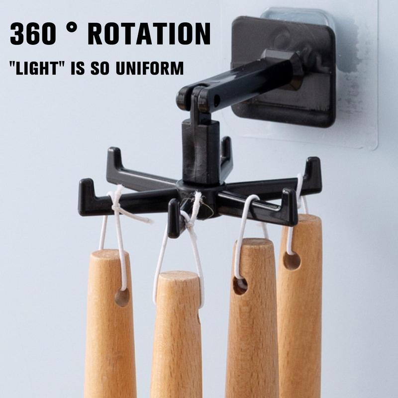 Rotating Hook Multifunctional 360° Rotatable Hook Wall-mounted - TikTok ...