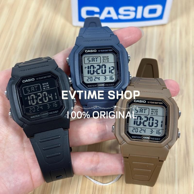 CASIO GENERAL UNISEX DIGITAL W-800H-1BV / W-800H-2AV / W-800H-5AV ...
