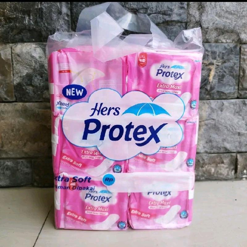 [1 Tas isi 6pack] Hers PROTEX Pembalut Wanita Non Wing anti bocor ...