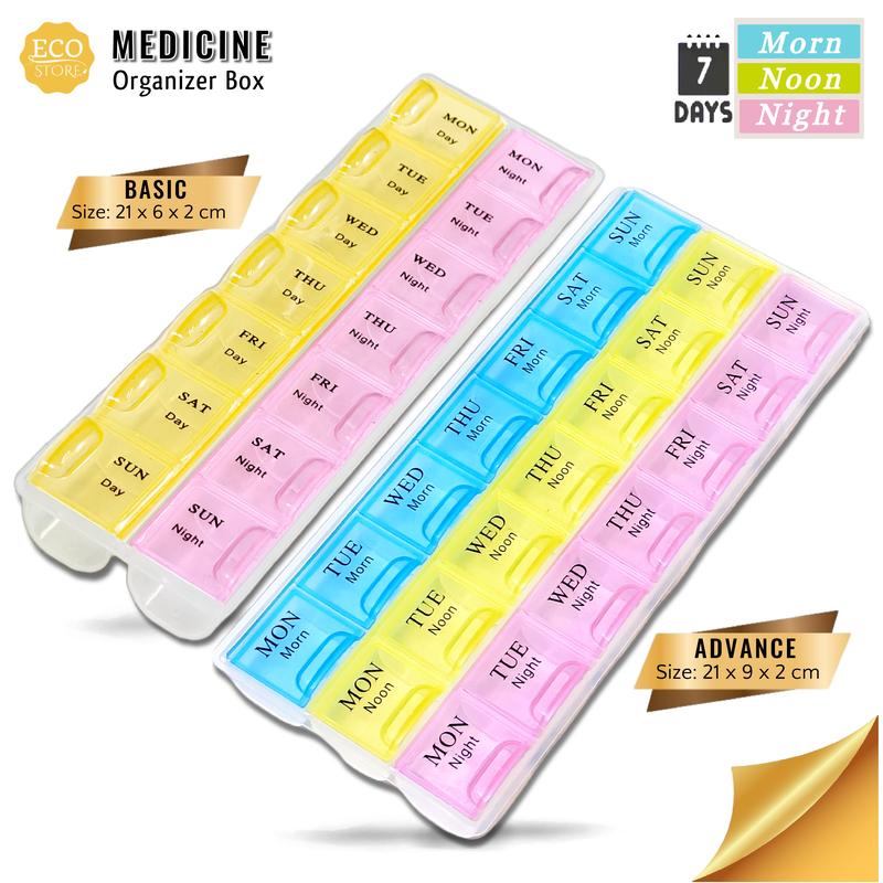 [Advance / Basic] Medicine Pill Storage Box Vitamin Supplements Vitamin ...