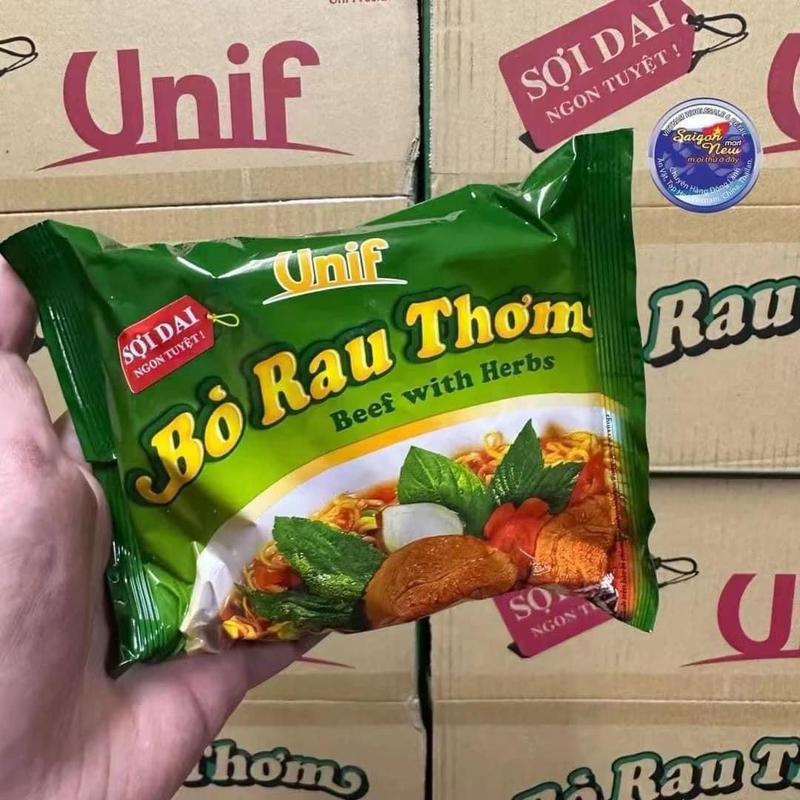 Mi Bo Rau Thom Unif 72g - Beef Flavour Instant Noodle - TikTok Shop ...