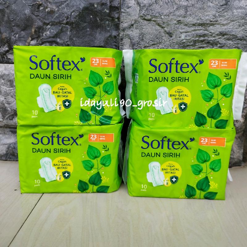 4 pack (40pcs) SOFTEX DAUN SIRIH WING isi 10pcs pembalut wanita - Shop ...