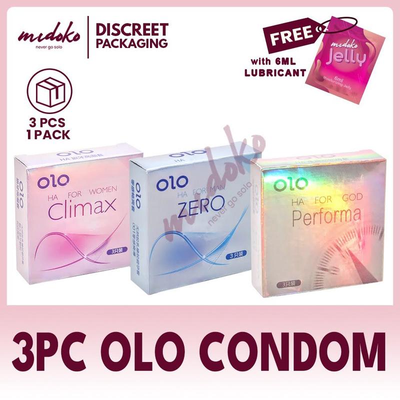 Midoko Premium 3 pc OLO Condoms HA Climax Condom Box (For Women/For ...