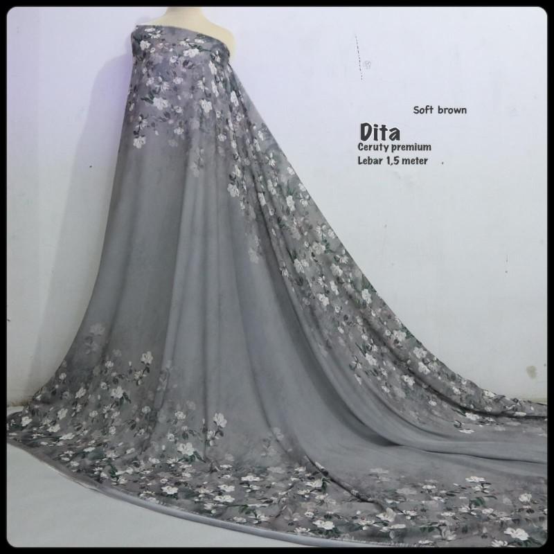 Kain Ceruty Babydoll Premium//Kain Meteran//Outer//Kain Seragaman//Kain ...