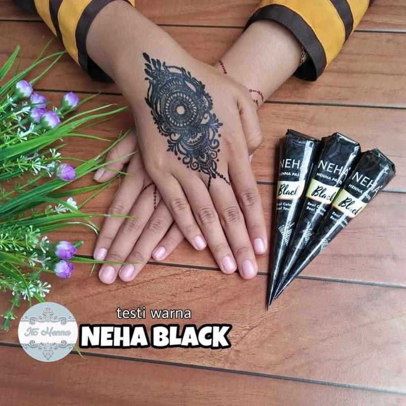 Henna Neha Warna Hitam Halal Bisa Buat Sholat - Shop | Tokopedia