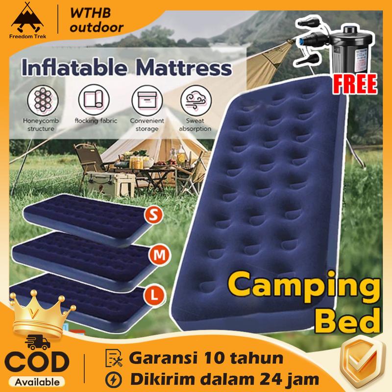 Kasur Angin Queen Biru kasur tiup Single Twin Double Kasur Tiup - Shop ...