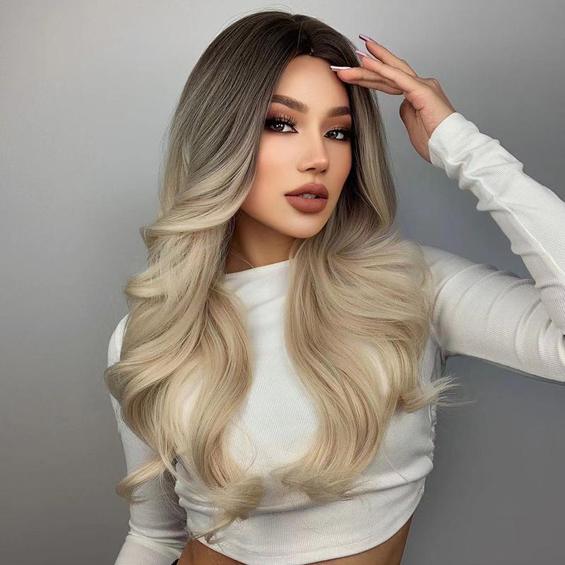 Rambut Palsu Sintetik, RAMBUT, 24 Inci, Berombak, Berambut Perang ...