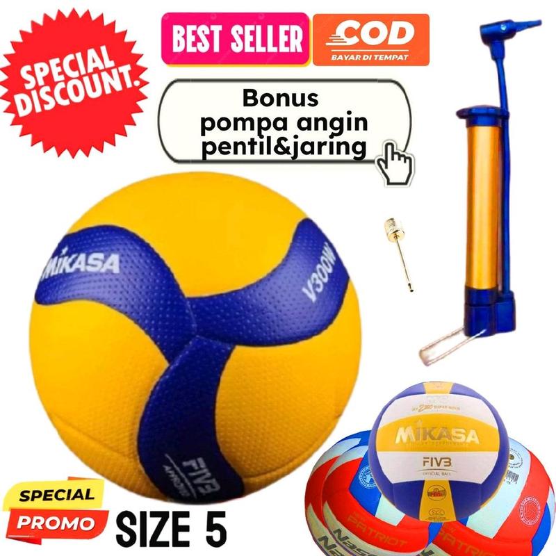 Bola Voli Mikasa V300W Nassau MVA 300 Murah dan Kuat - Ball Outdoor ...