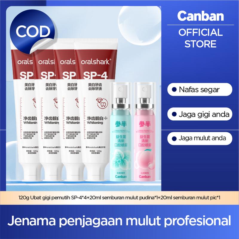 Ubat Gigi Pemutih, SP-4, dengan Semburan Nafas Pudina dan Pic, - TikTok ...