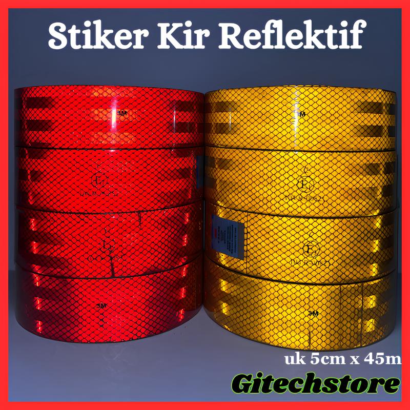 Stiker Kir Reflektor | Stiker Pemantul Cahaya | Sticker Kir Dishub ...
