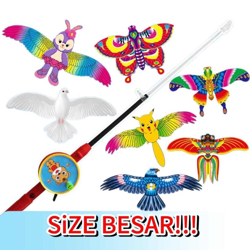 [READY stock] Viral layang layang pancing saiz besar, Fishin - TikTok ...