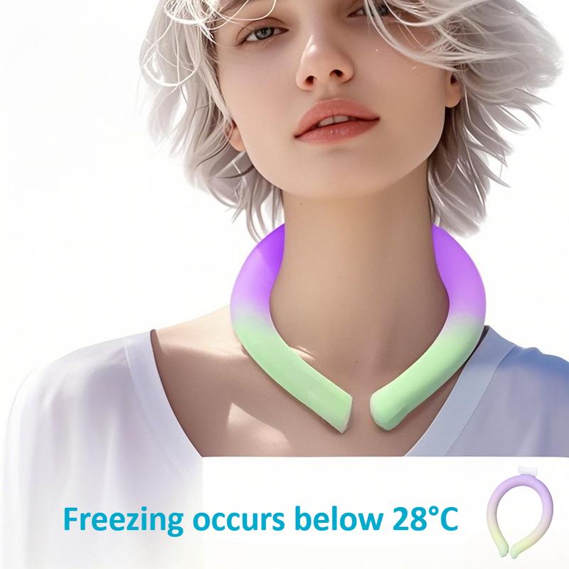 Reusable Summer Cooling Neckband Ice Neck Cooler Suitable for Hot ...