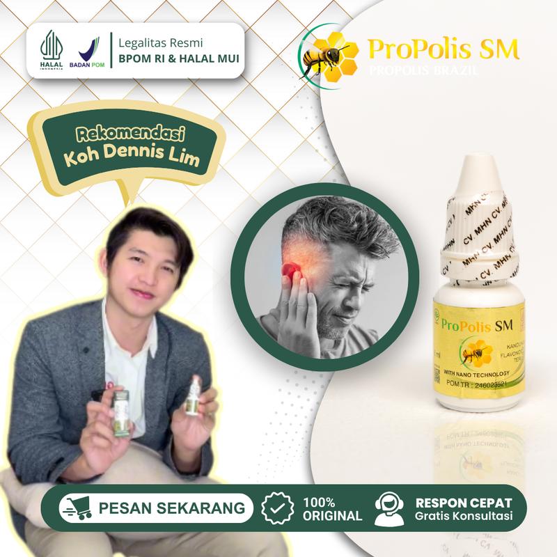Propolis SM untuk Radang Telinga, Telinga Berair Congek Bernanah ...