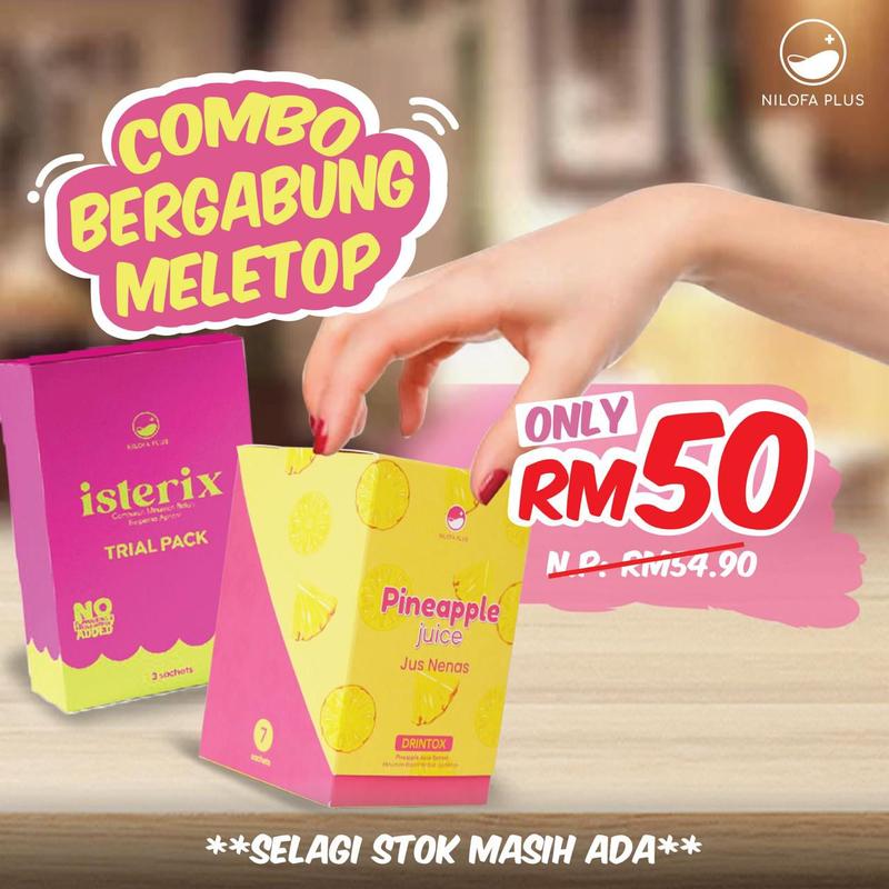 SET DRINTOX JUS NENAS & TRIAL ISTERIX APRICOT DAILY JUICE BY - TikTok ...