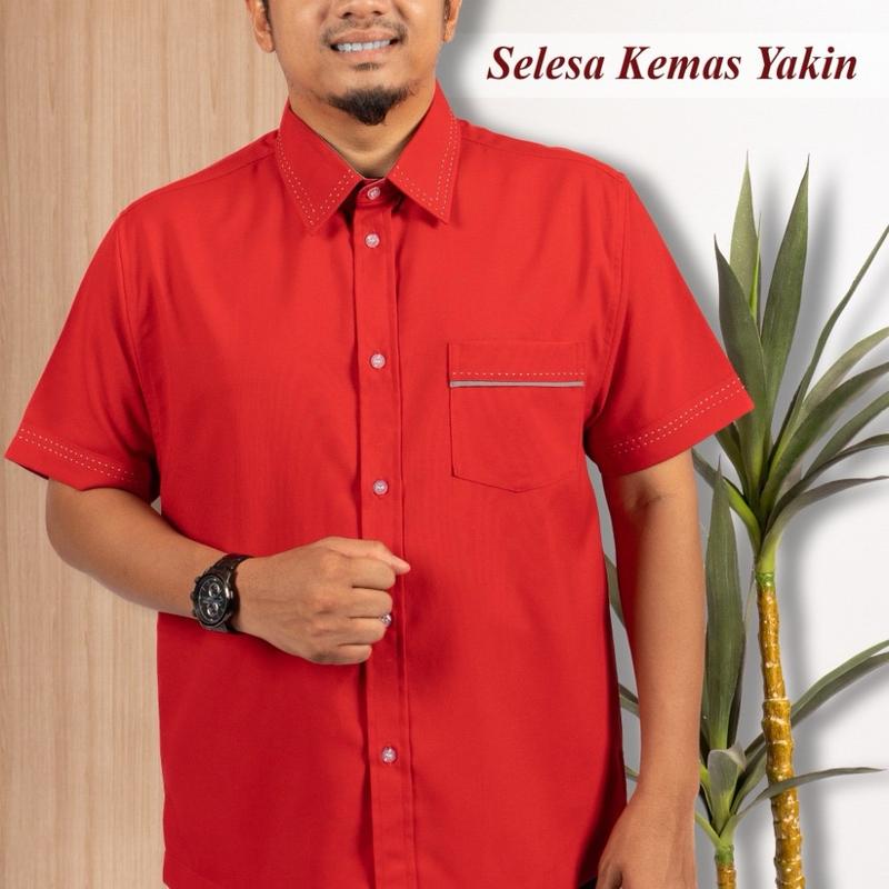 Baju Korporat Merah PU Hafiz - TikTok Shop Malaysia