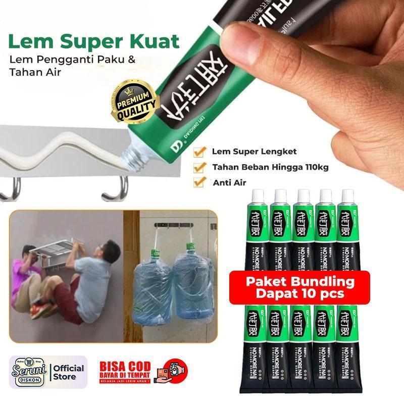 Lem Perekat Pengganti Paku Super Kuat Dinding Anti Bolong-bolong 20gr ...