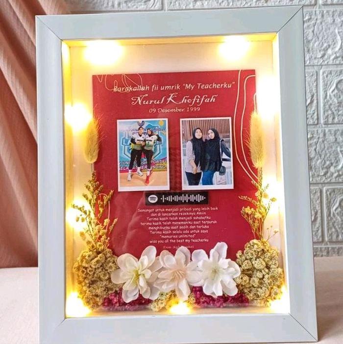 Jual Bingkai Hadiah Custom Foto & Ucapan – Kado Spesial Anniversary ...