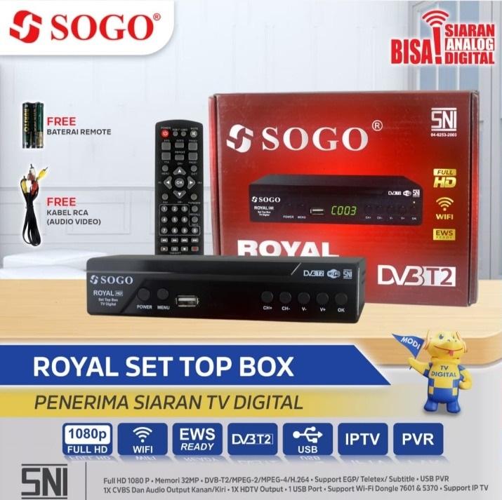 SOGO Royal Set Top Box SG-STB untuk Televisi - Shop | Tokopedia