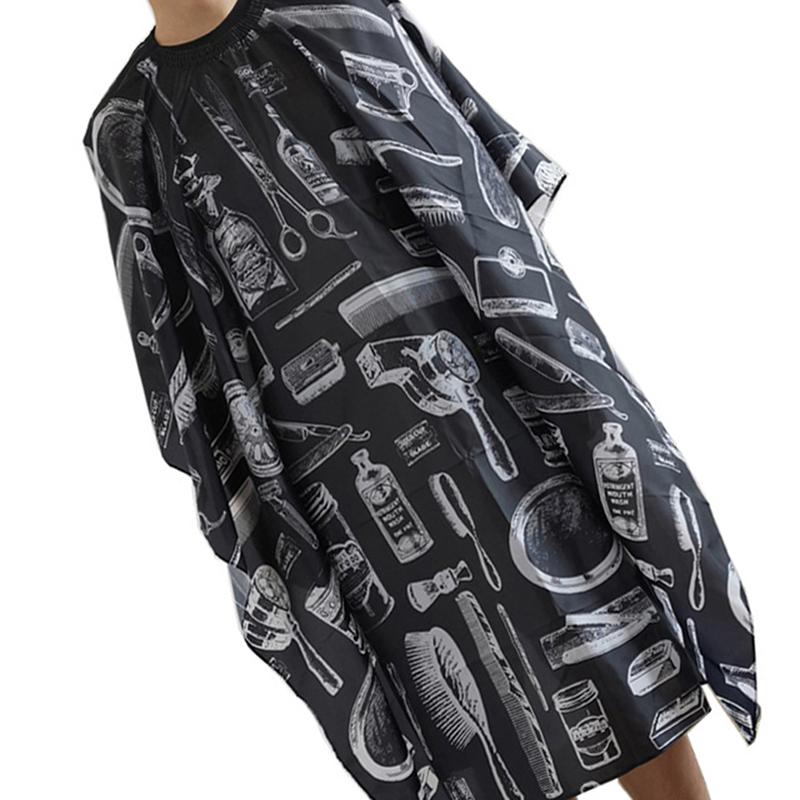 Jubah gunting rambut kain kalis air, untuk salun dandanan rambut ...
