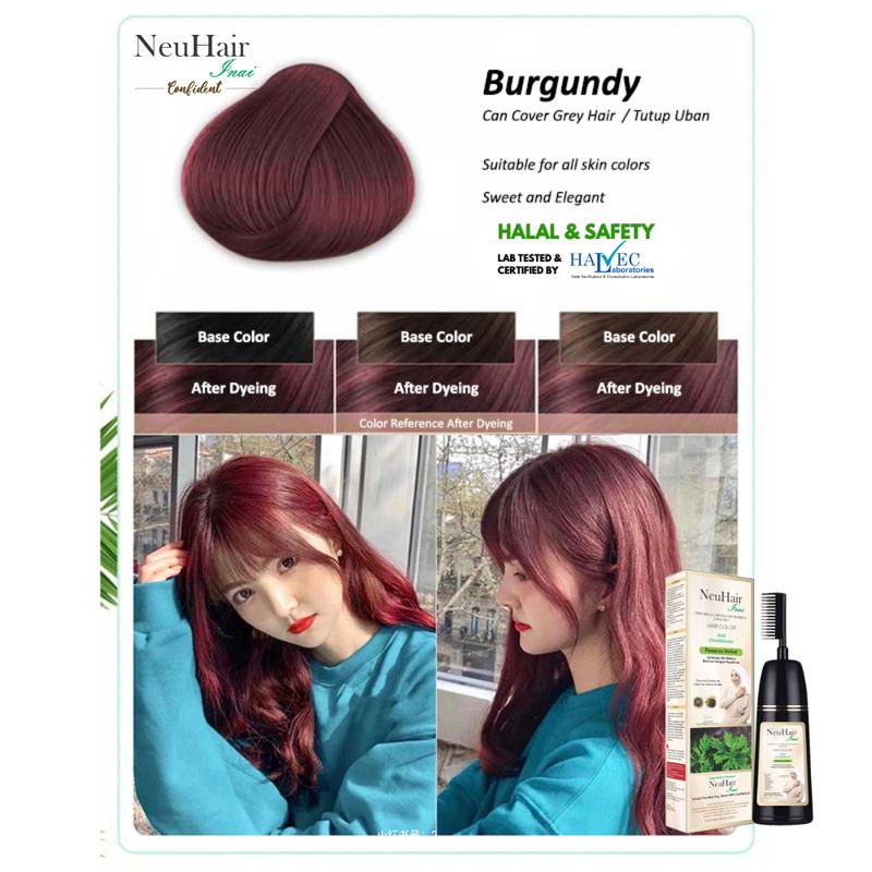 [Promo Deal] BURGUNDY - NeuHair Inai Pewarna Rambut Hair Dye - TikTok ...