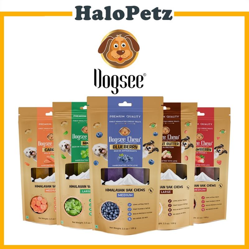 Dogsee Himalayan Yak Cheese Dental Chew | Peanut Butter | Blueberry ...