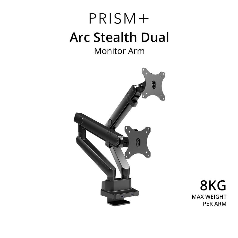 PRISM+ ARC Stealth Dual Monitor VESA Monitor Arm - TikTok Shop Singapore