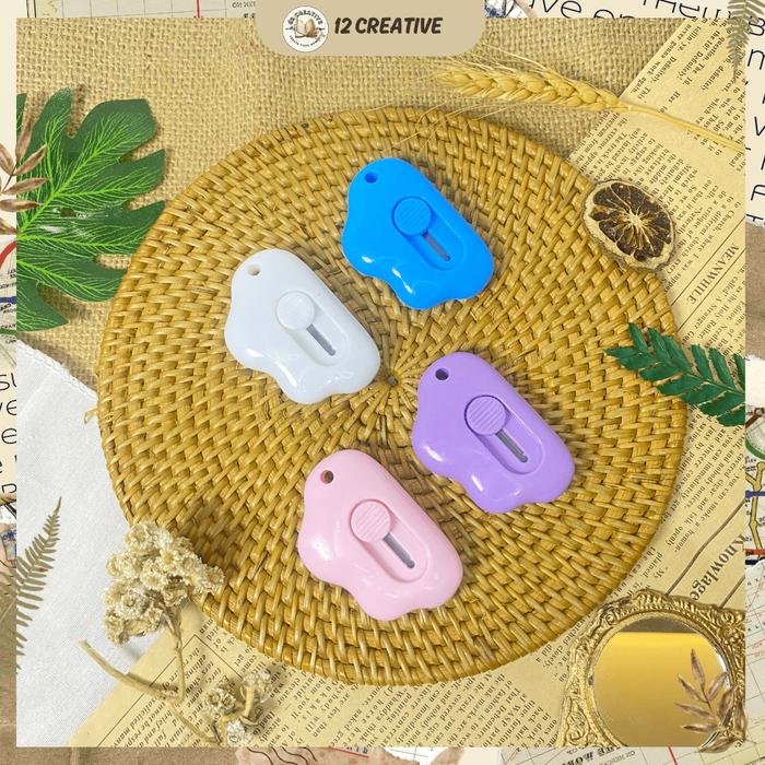 Promo [12 Creative] Cutter Mini Awan Lucu – Pisau Kecil Pemotong Kertas ...