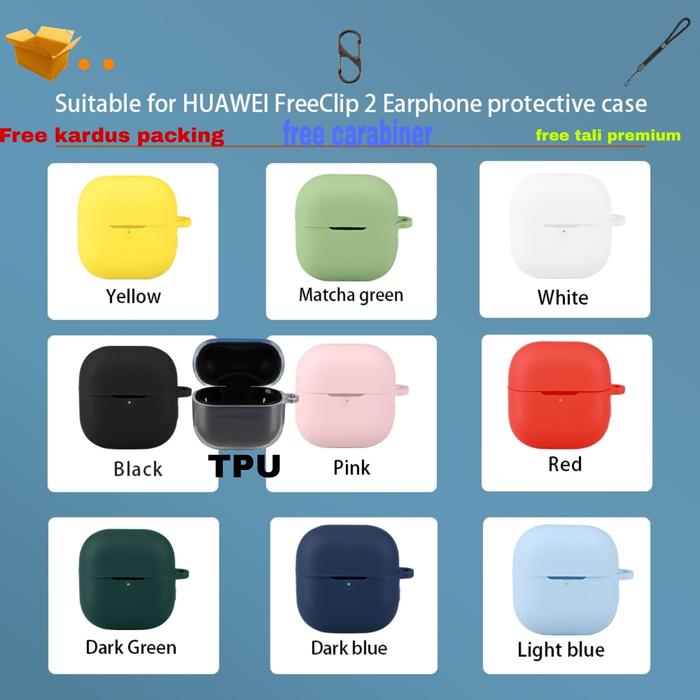 Jual Case Casing Cover Silicone Protective For Huawei Free clip 2 tws ...
