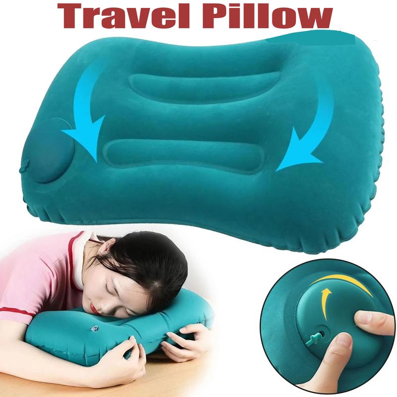 U Shaped Pillow Press Inflatable Pillow Portable Outdoor Travel ...