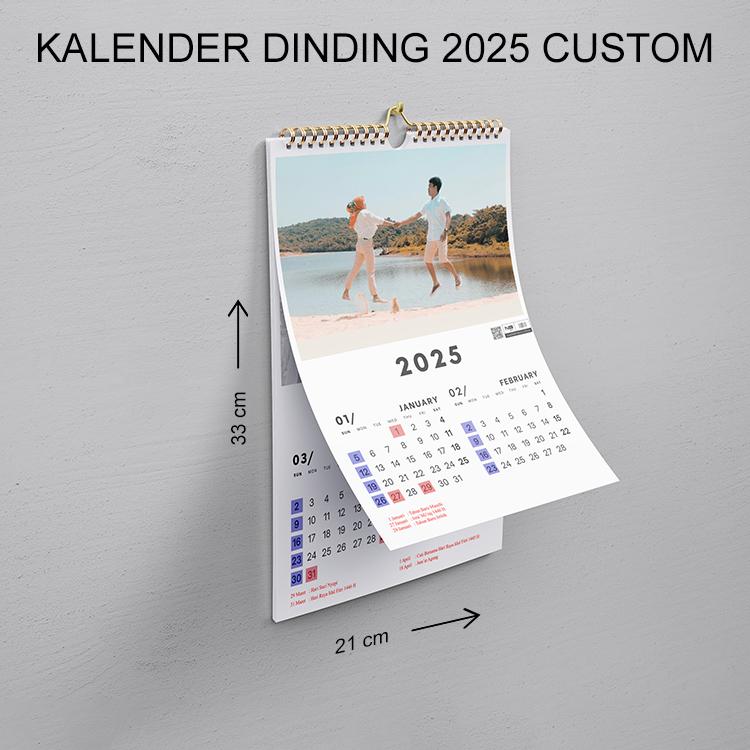 Kalender Dinding Custom/ Kalender Gantung 2025 Lengkap denga - Shop ...