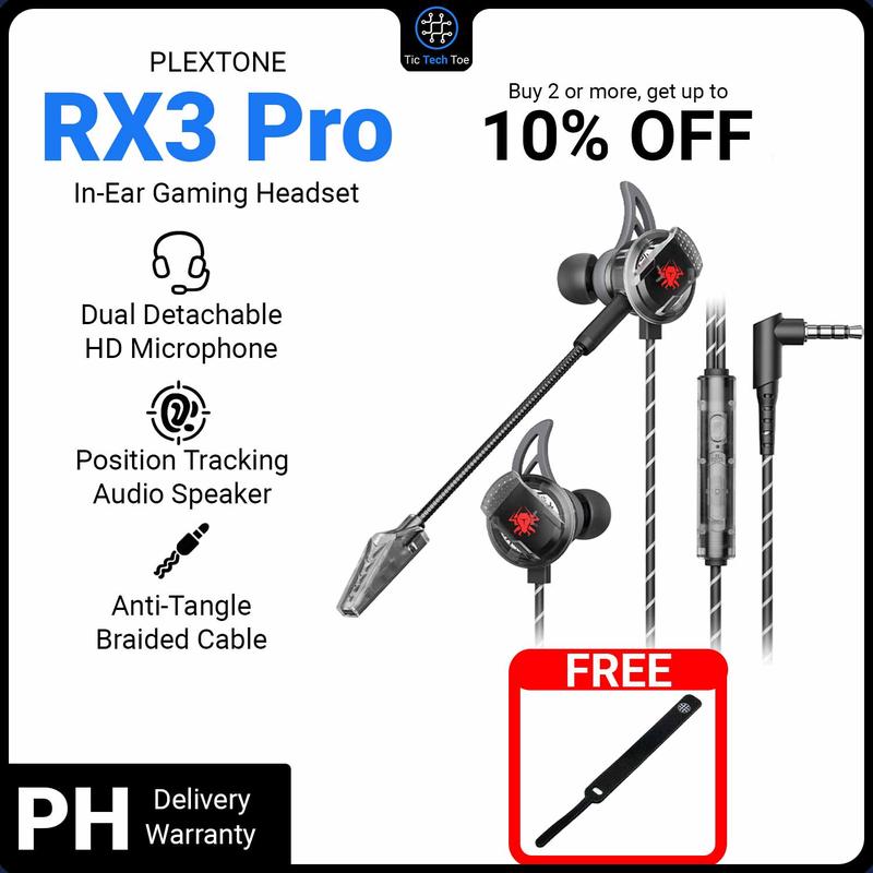Plextone xMOWI RX3 Pro Gaming Bass Earphones with Dual Mic - TikTok ...