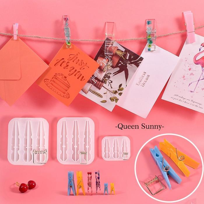 DIY Cetakan Resin Jepit Klip Mold Clip Penjepit Cetakan Silikon - Shop ...