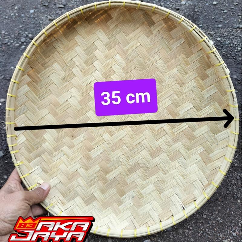 Tampah Bambu Mini 35cm AKAJAYA/ Nyiru Kecil dari Anyaman Bambu Alat ...