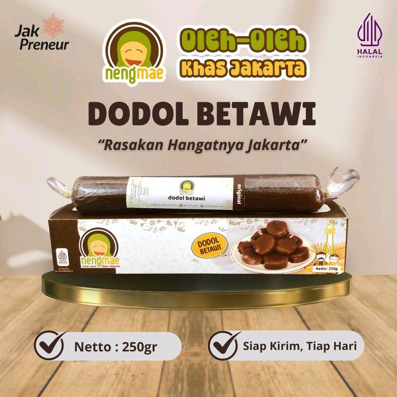 Neng Mae Dodol Betawi Original 250gr Snack Murah Oleh-Oleh Khas Jakarta ...