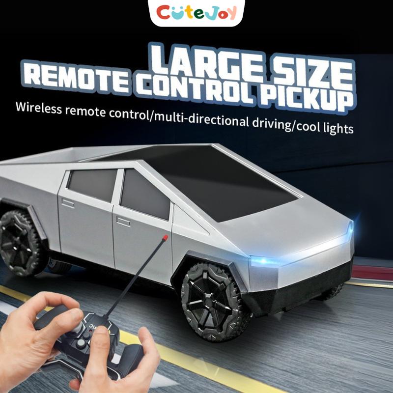 CUTE JOY Mainan Mobil Remote Control 2.4G 4WD Cybertruck Skala 1:24 ...
