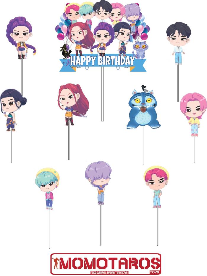 Jual Topper cake Demon Hunter kpop CHIBI - Chibi 01 - Kab. Banyumas ...