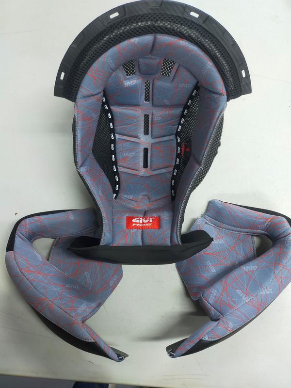 GIVI HELMETS M35.0 SCUDO CHEEX PAD & INTERIOR LININOR SIZE S/M/L/XL/2XL ...