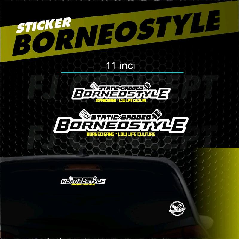 Sticker BorneoStyle lowlife culture car sticker murah - TikTok Shop ...