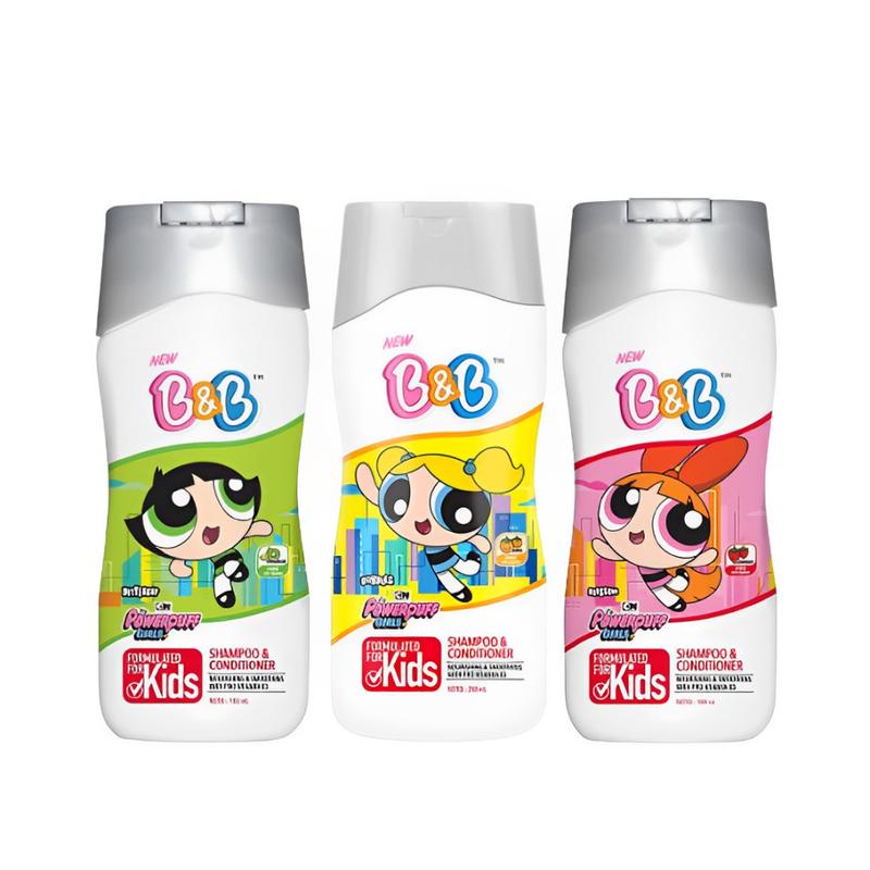 B&B Kids Shampoo & Conditioner Anak 200ml | Powerpuff Girl Series ...