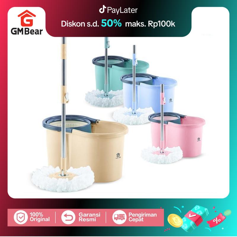 [LIVE] GM Bear Spin Mop Ultra Mop Aclima Beige 1353 Alat Pel - Shop ...
