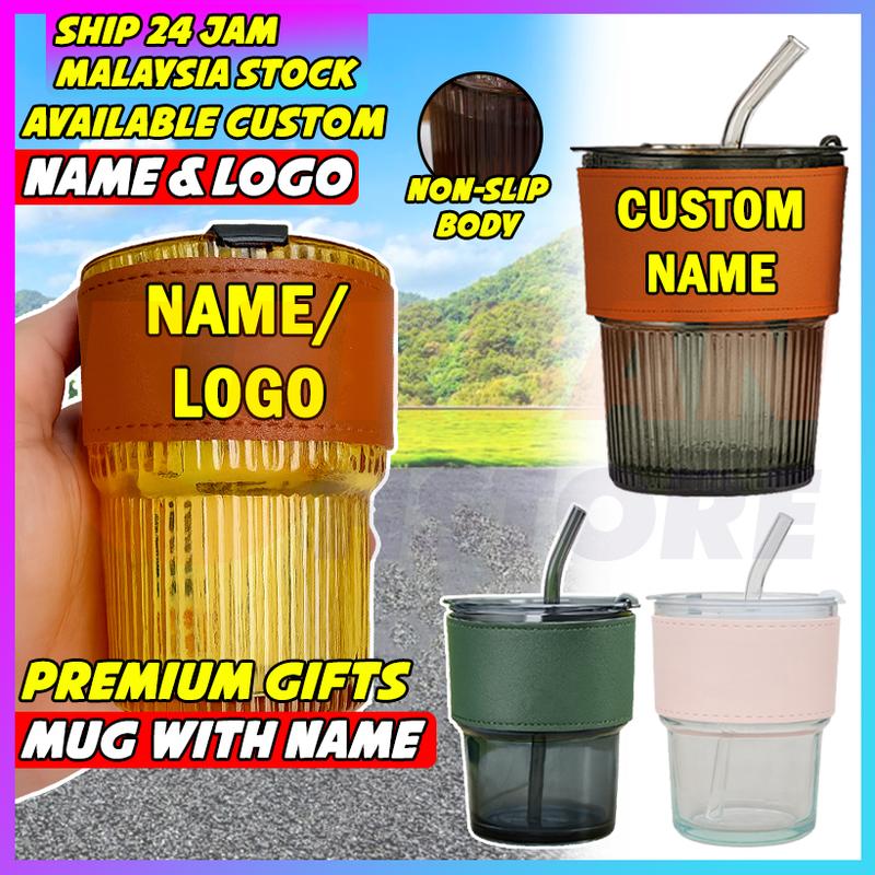 UBH Mug custom name Personalized gift mug with lid straw bottles Hot ...