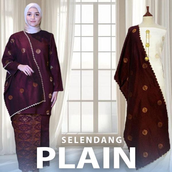 Selendang Plain | By Songket Tradisi Moden | Scarves Cotton 100% ...
